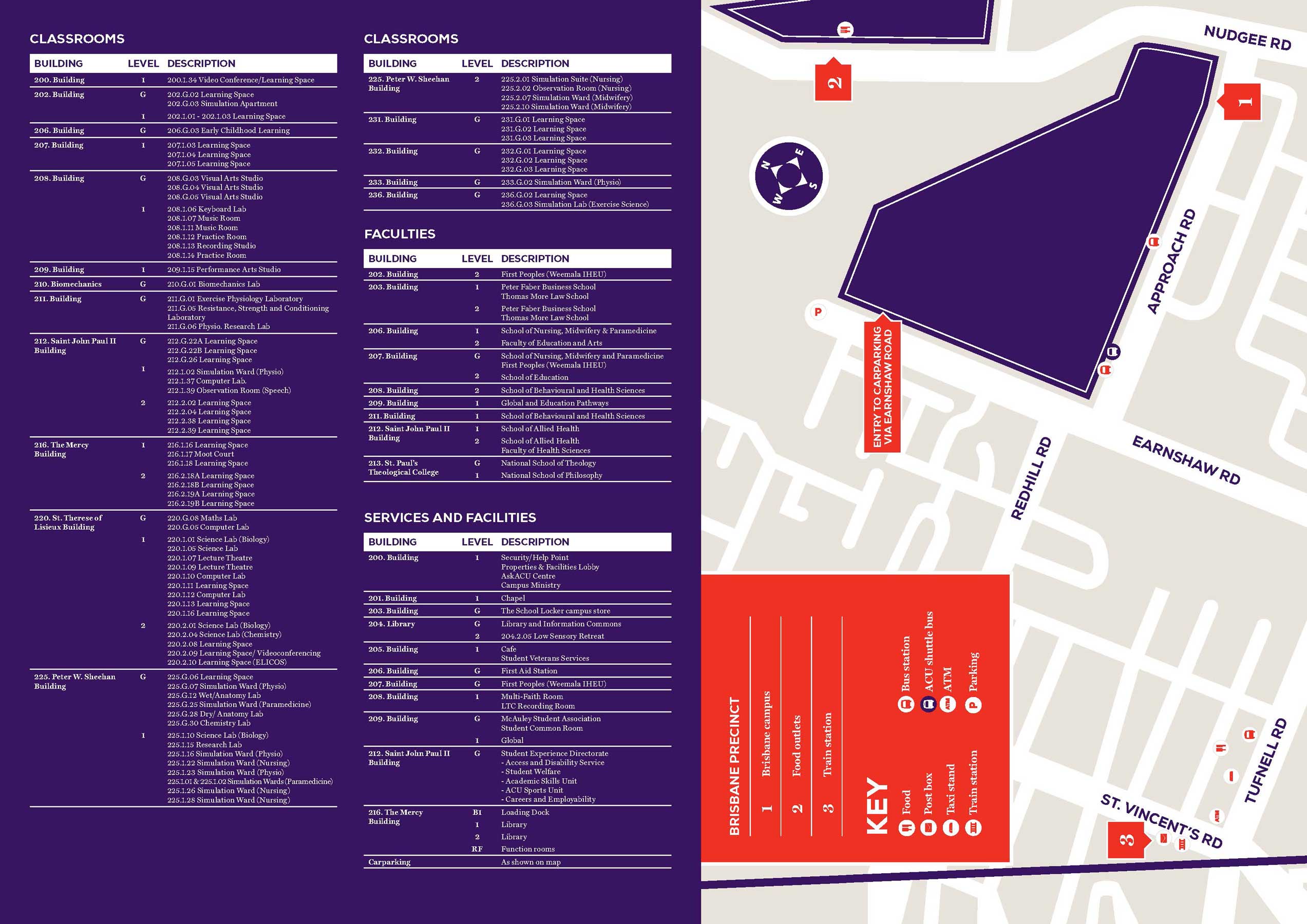 Brisbane campus (McAuley at Banyo) map